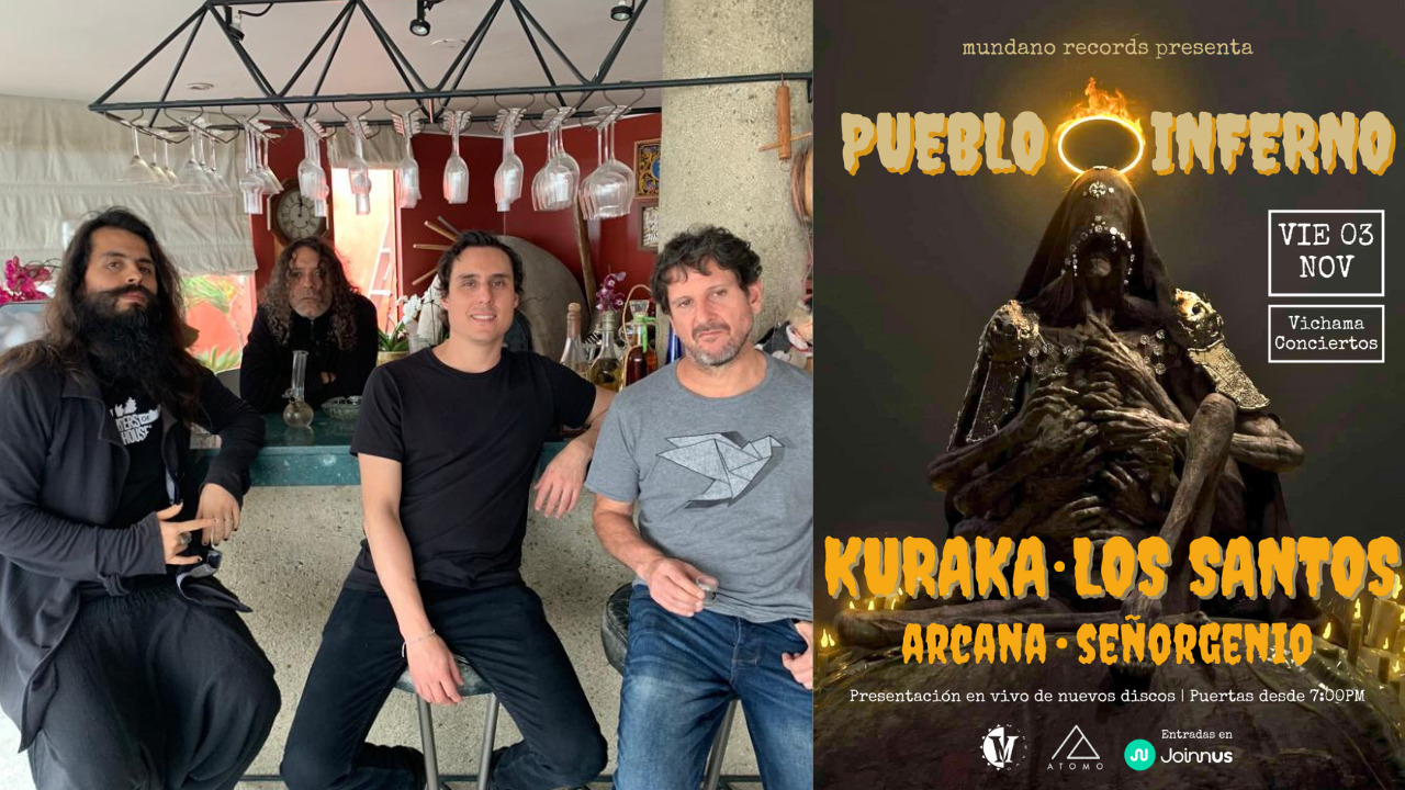 "Pueblo Inferno": Los Santos y Kuraka darán hoy un espectáculo rockero ...