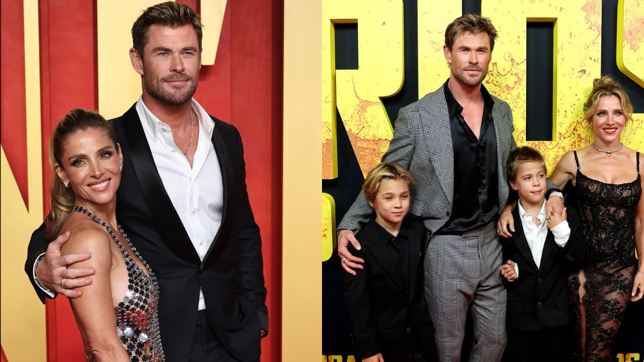 Elsa Pataky y Chris Hemsworth presentaron a sus mellizos