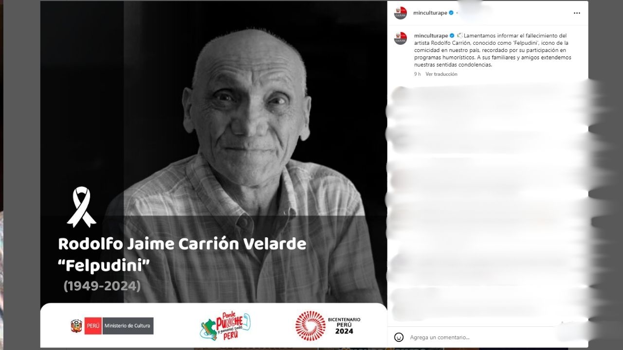 Falleció a los 75 años el actor cómico Rodolfo Carrión conocido como ...