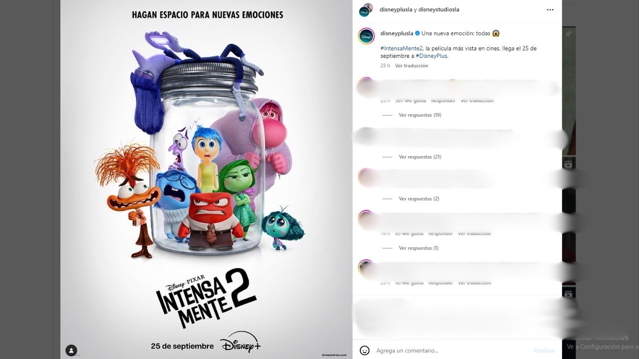 Disney Anuncia El Estreno De Intensamente 2 En Su Plataforma Este Mes