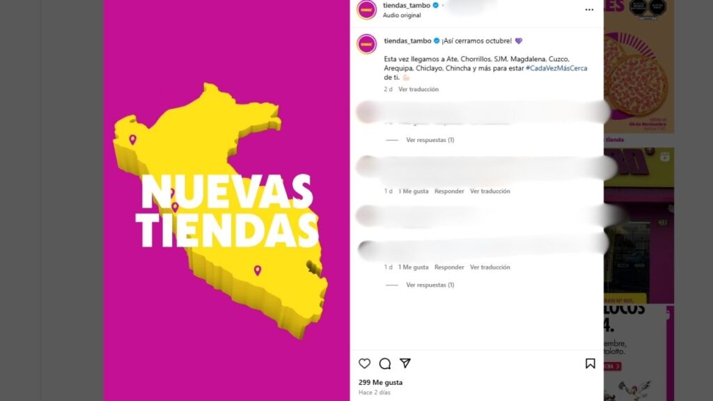 Tambo inauguró 15 tiendas más y alcanzó su objetivo anual de 540 ...