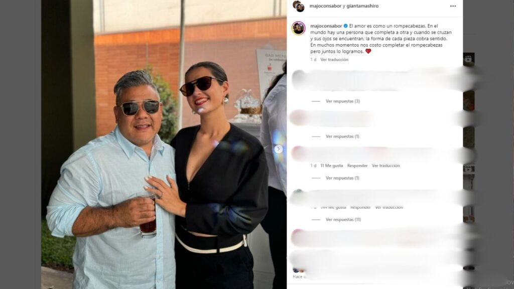 María José Vigil Checa, ‘Majo con sabor’, confirma romance con Renato ‘Tato’ Luna
